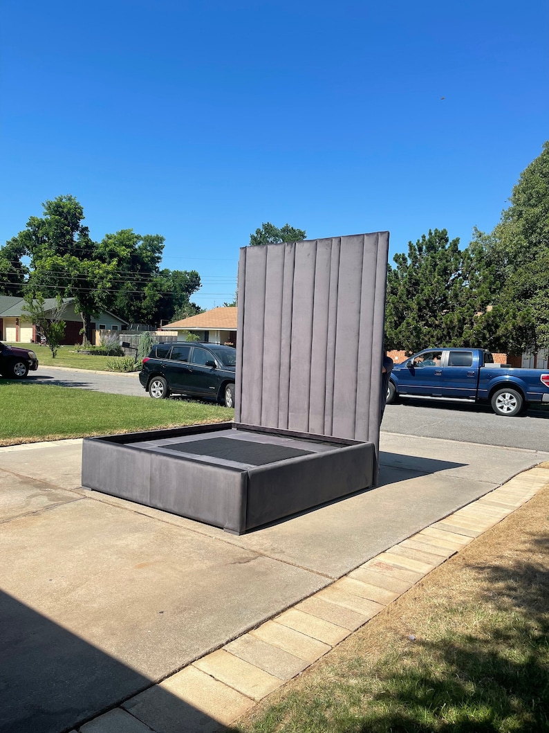 Platform Wall Panels Bed Frame Custom Channel Tufted Extra - Etsy