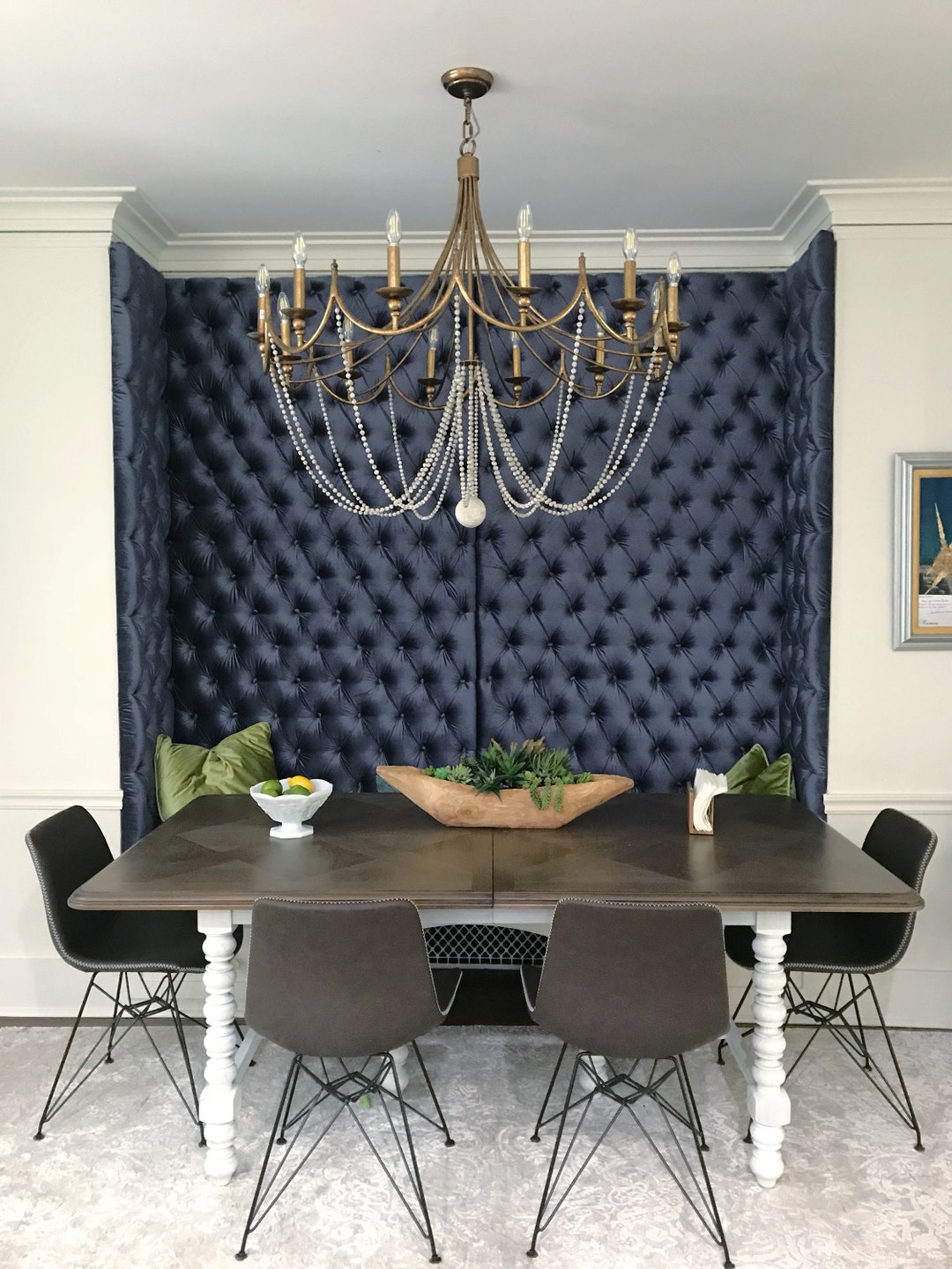 Wall Panels Custom Upholstered Tufted Banquette Channel Any Size Choose ...