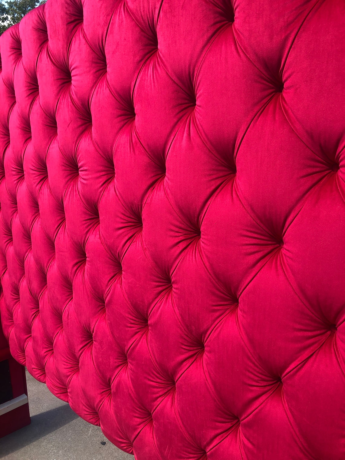 Tall Tufted Custom Bed Headboard Curvy California King Queen | Etsy