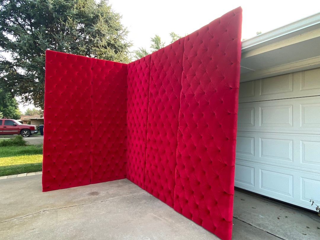 Custom Tufted Upholstered Wall Panels: Any Size, Style, Fabric - Etsy