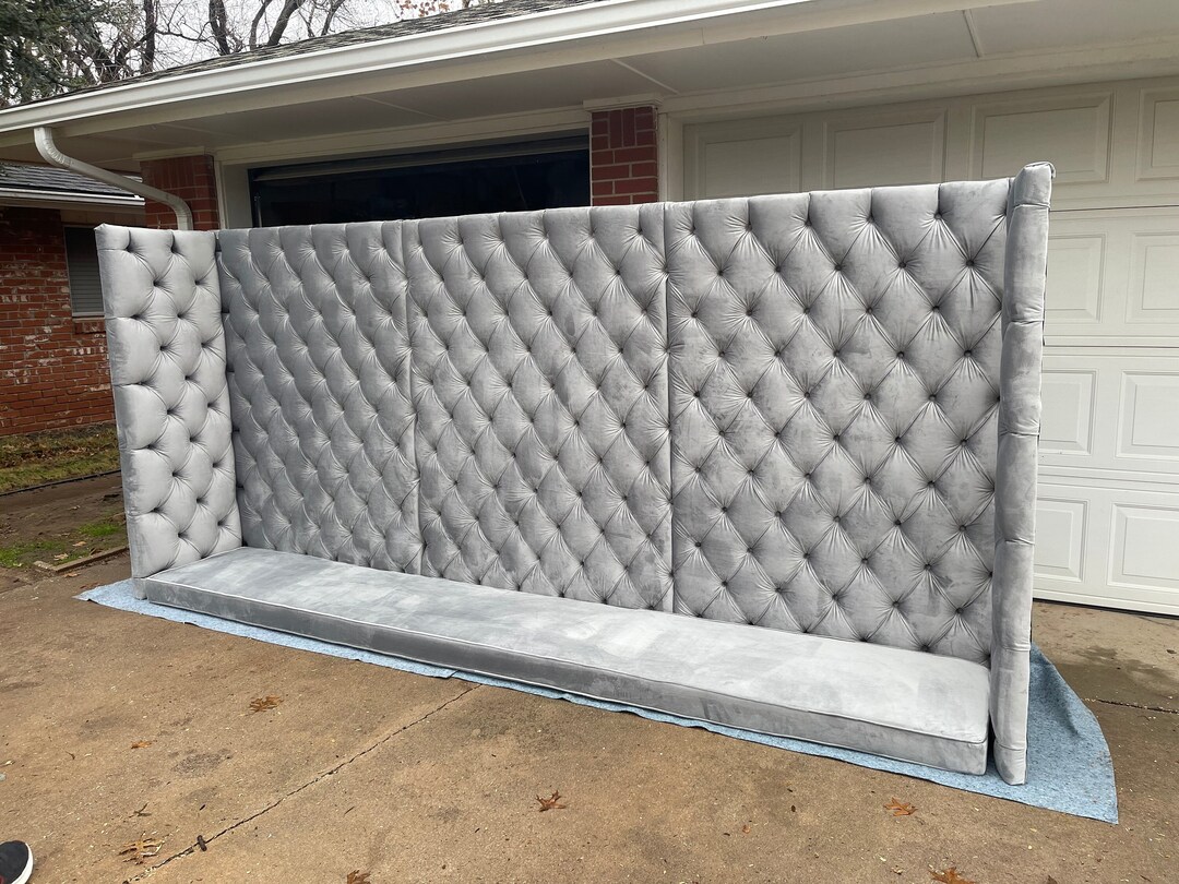 Custom Upholstered Wall Panels: Tufted Banquette Seating, Any Size - Etsy