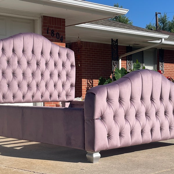 Velvet Bed Frame - Etsy