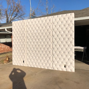 Tufted Wall Panels Custom Upholstered Extra Tall Choose Fabric Velvet ...