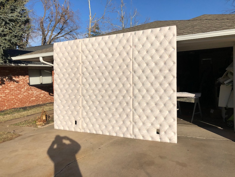 Tufted Wall Panels Custom Upholstered Extra Tall Choose Fabric | Etsy