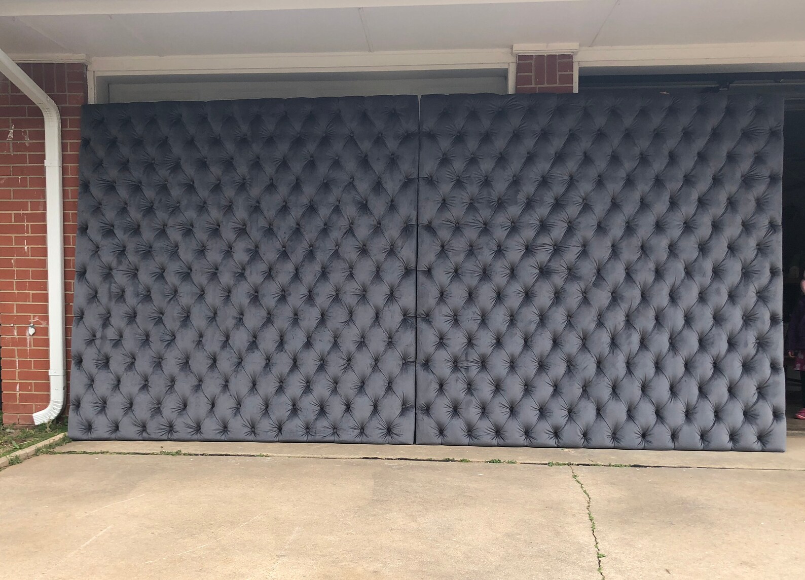 Custom Tufted Velvet Wall Panels: Extra Tall Upholstered Headboard - Etsy