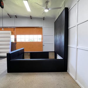 Luxury Channel Tufted Bed Frame: Modern Platform Headboard, Made to ...