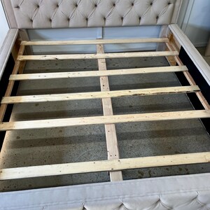 Platform Bed Frame Velvet Tufted Custom Custom Bed Luxe Bespoke Tall ...