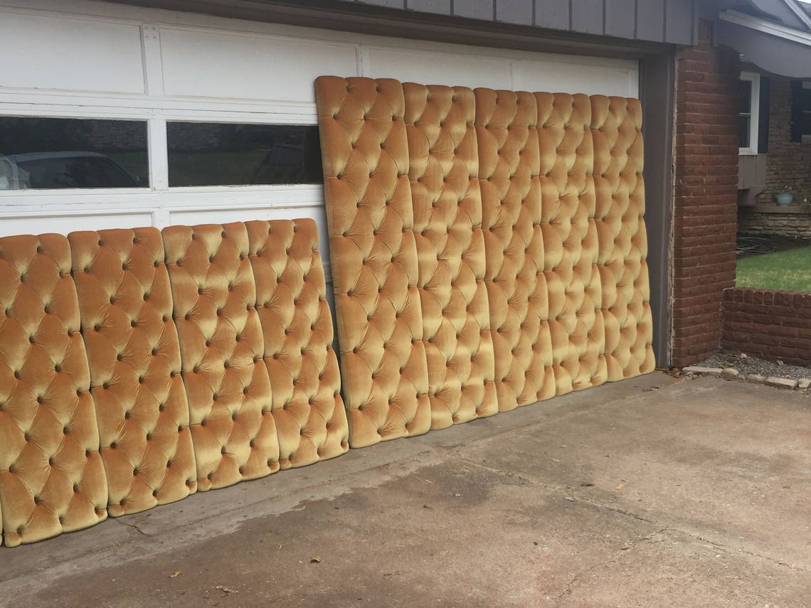 Wall Panels Custom Upholstered Tufted Extra Tall Choose Your Fabric ...