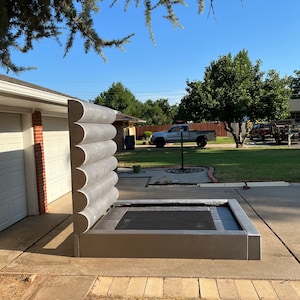 Modern Tall Bolster Style Bed Frame California King Queen Full Choose ...