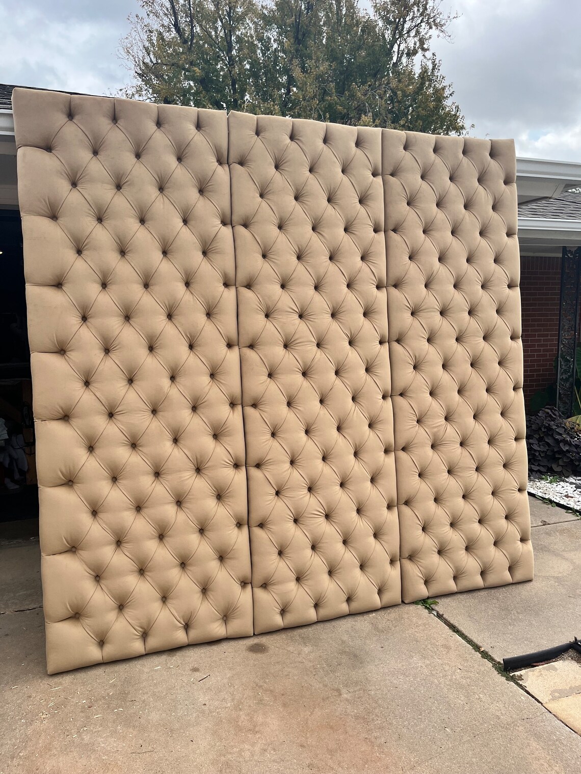 Custom Tufted Velvet Wall Panels: Extra Tall Banquette Tiles - Etsy