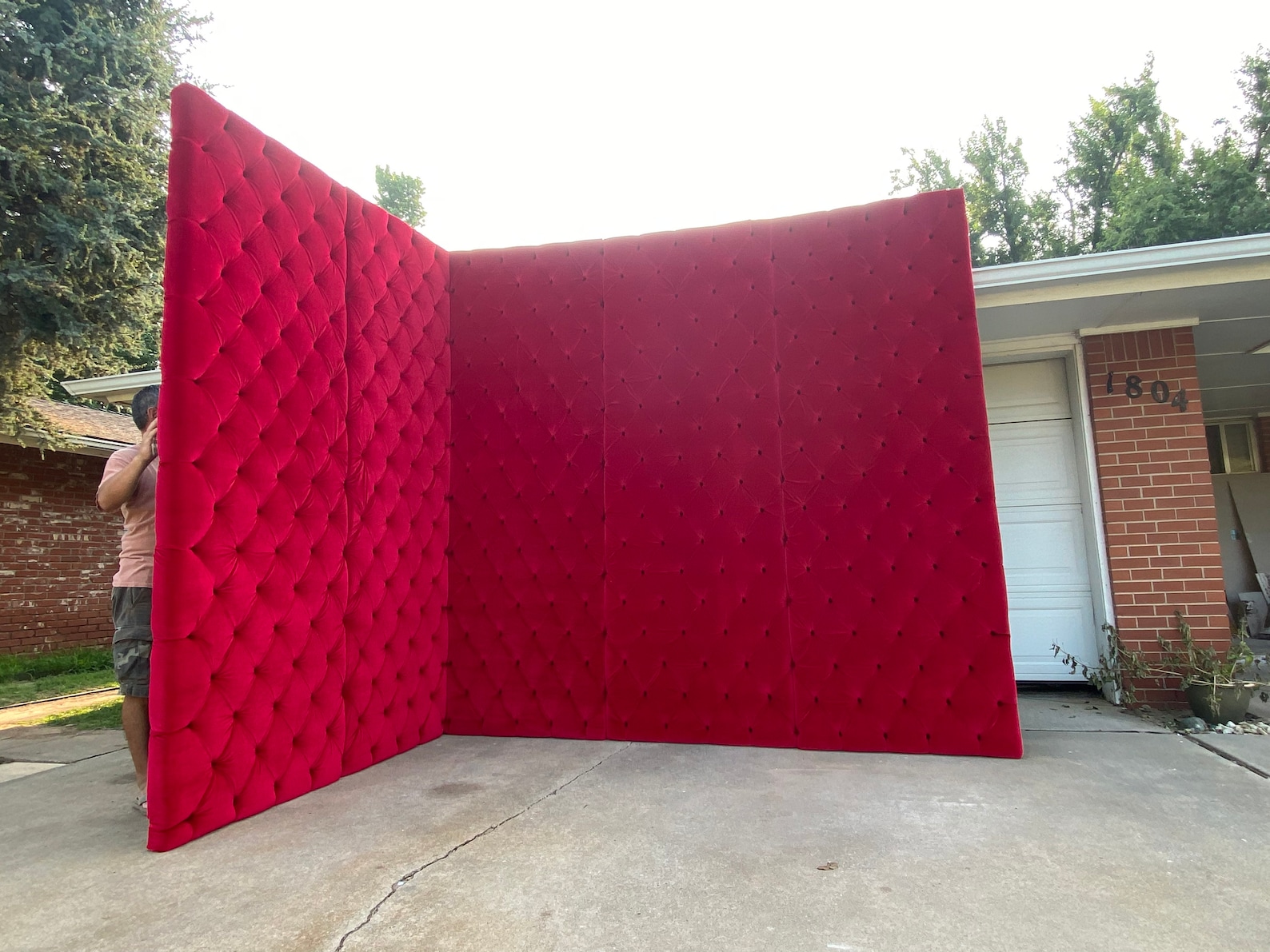 Custom Tufted Upholstered Wall Panels: Any Size, Style, Fabric - Etsy