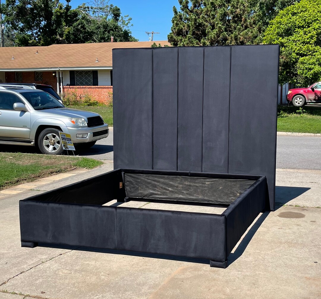 Modern Extra Tall Headboard Panels Adjustable Bed Frame Upholstered ...