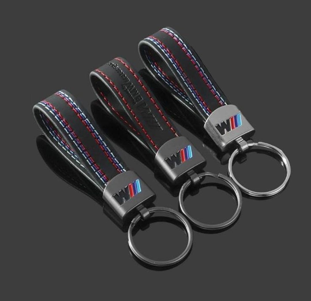 BMW M Keyring Keychain High-quality Leather With M Colors and M Print ...