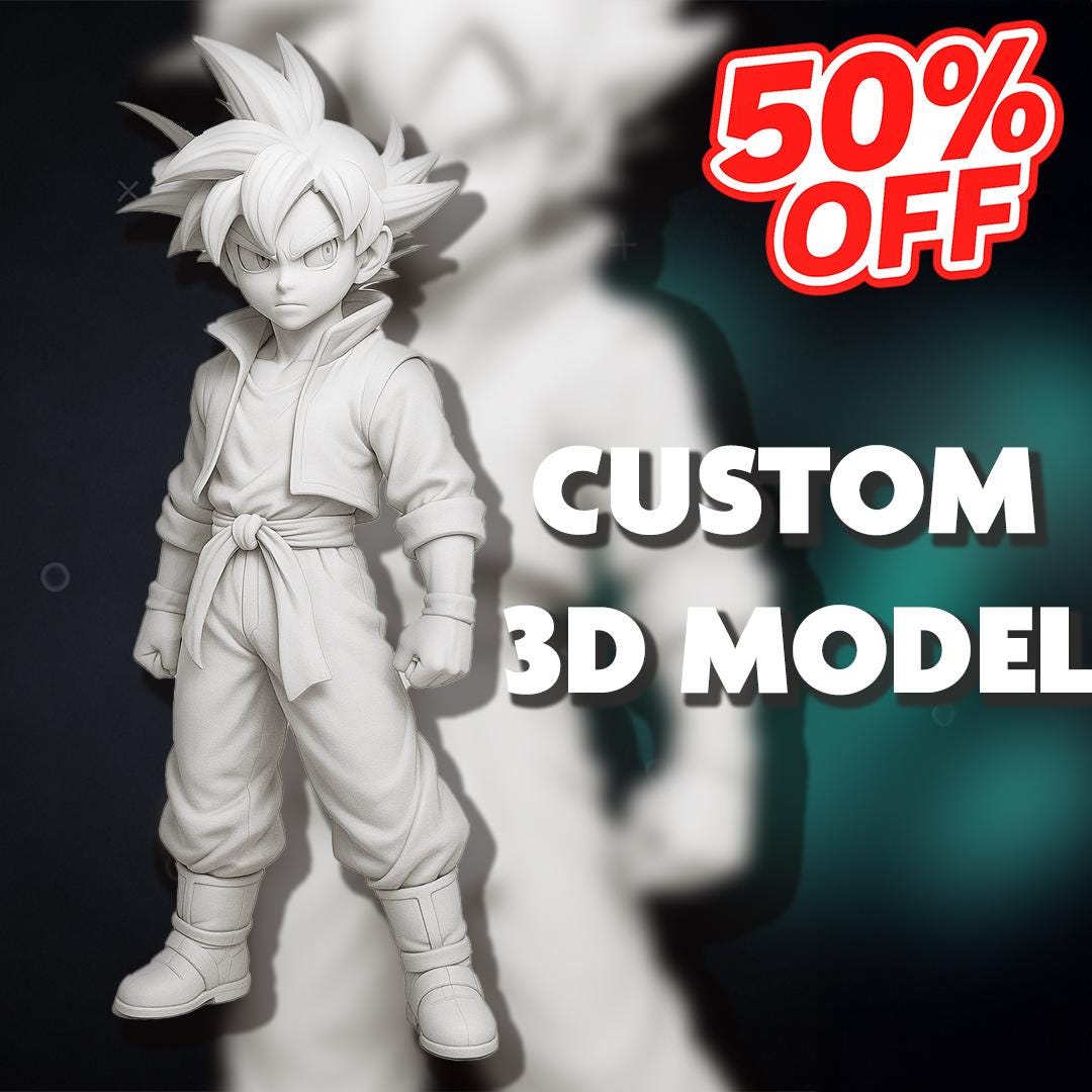 Custom Character 3D Model – Personalized Digital Sculpture (STL, FBX ...