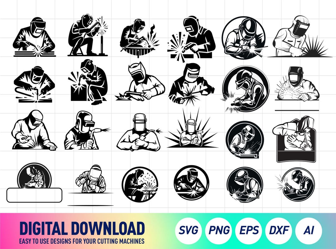 Welder SVG Bundle, Welder Clipart, Welder Vector, Welder Cut Files ...