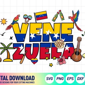 Venezuela SVG Bundle, PNG Cut File (digital Download) - Etsy