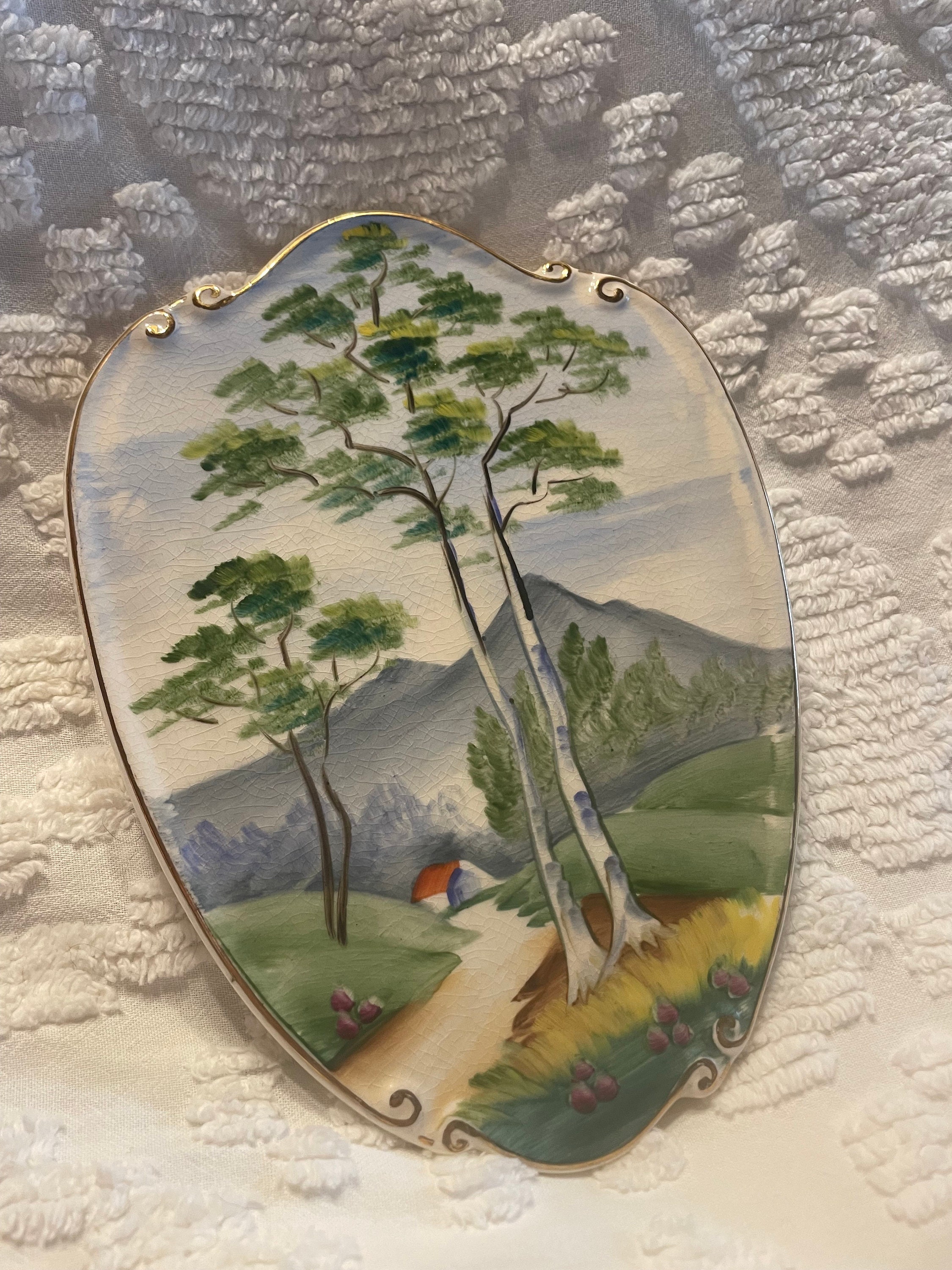 Set of Four Lefton Hand Painted Wall Art Four Seasons Vintage - Etsy