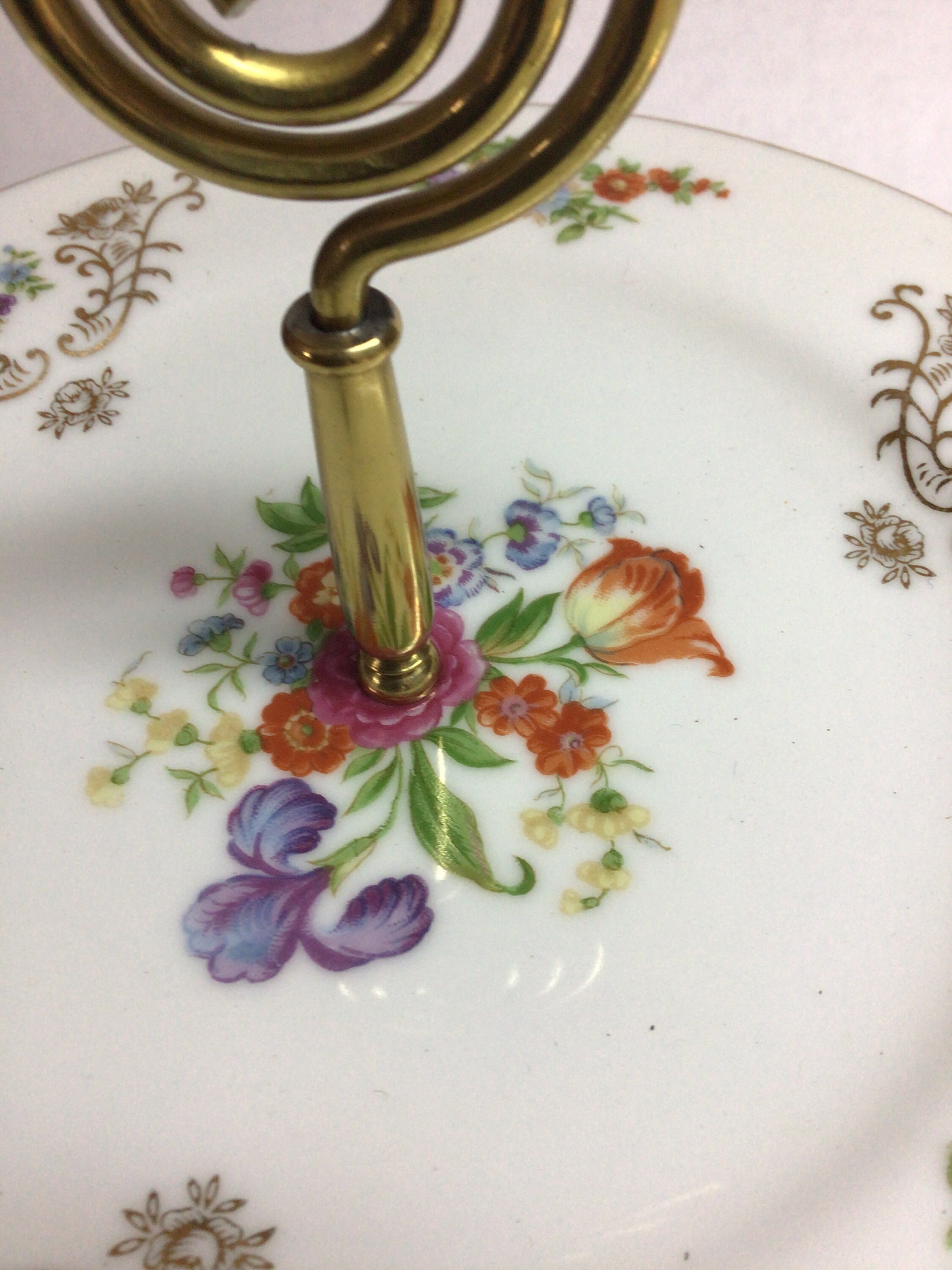 Two Tier Dessert Cupcake Scone Stand Floral Vintage Cottage - Etsy