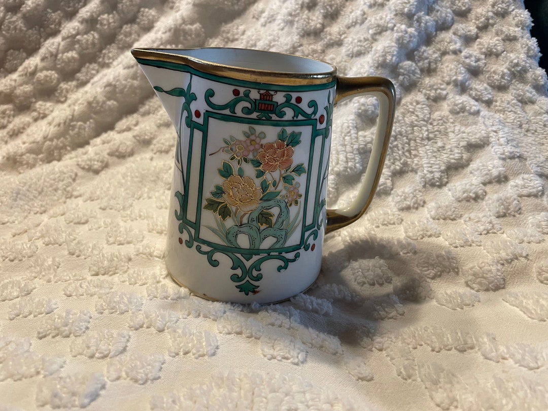 Nippon Pitcher Hand Painted Floral Design - Etsy