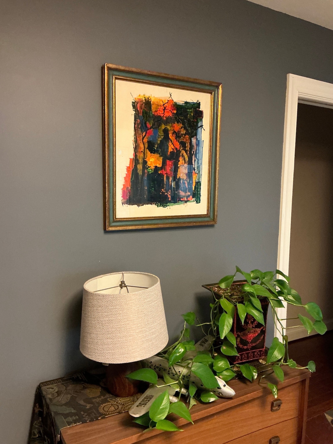 MCM Oil Painting Original Abstract Brutlist Maximalist - Etsy