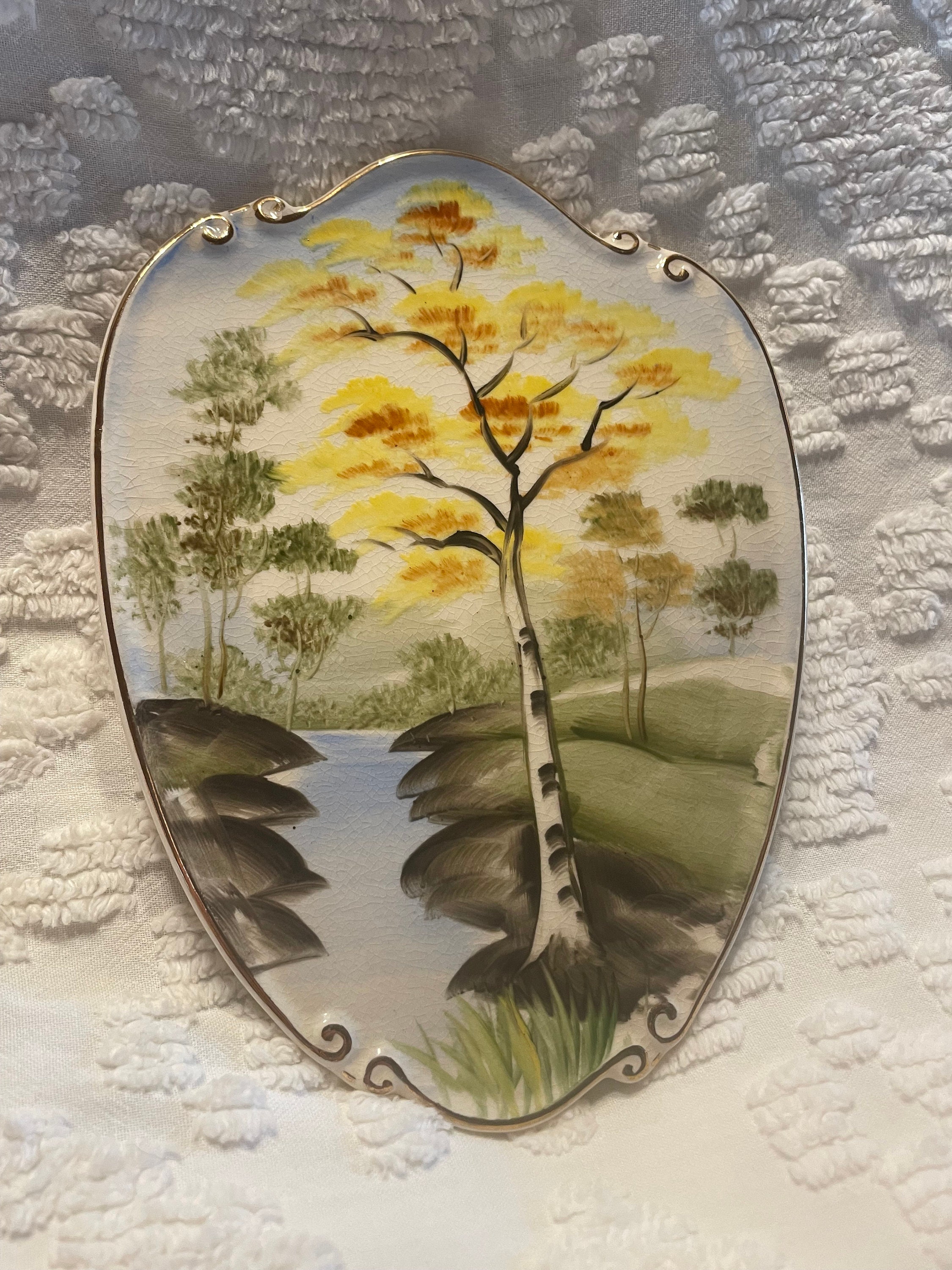 Set of Four Lefton Hand Painted Wall Art Four Seasons Vintage - Etsy