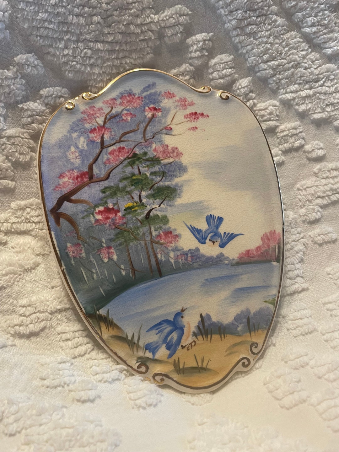 Set of Four Lefton Hand Painted Wall Art Four Seasons Vintage - Etsy