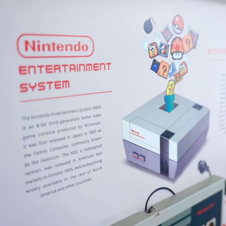 Nintendo NES Controller Tear Down Wall Art, Gift for Techy, Gift for ...
