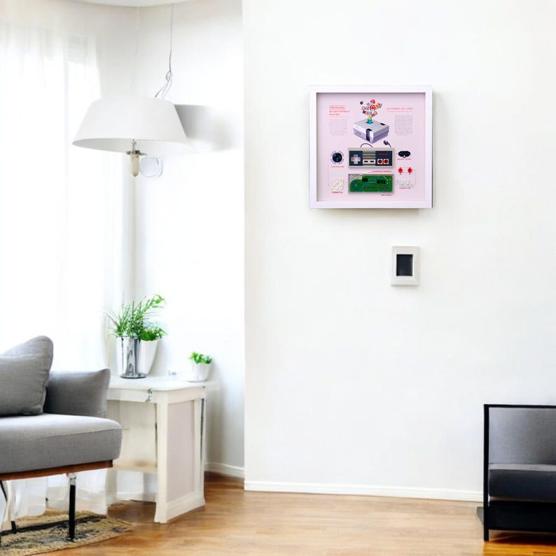 Nintendo NES Controller Tear Down Wall Art, Gift for Techy, Gift for ...