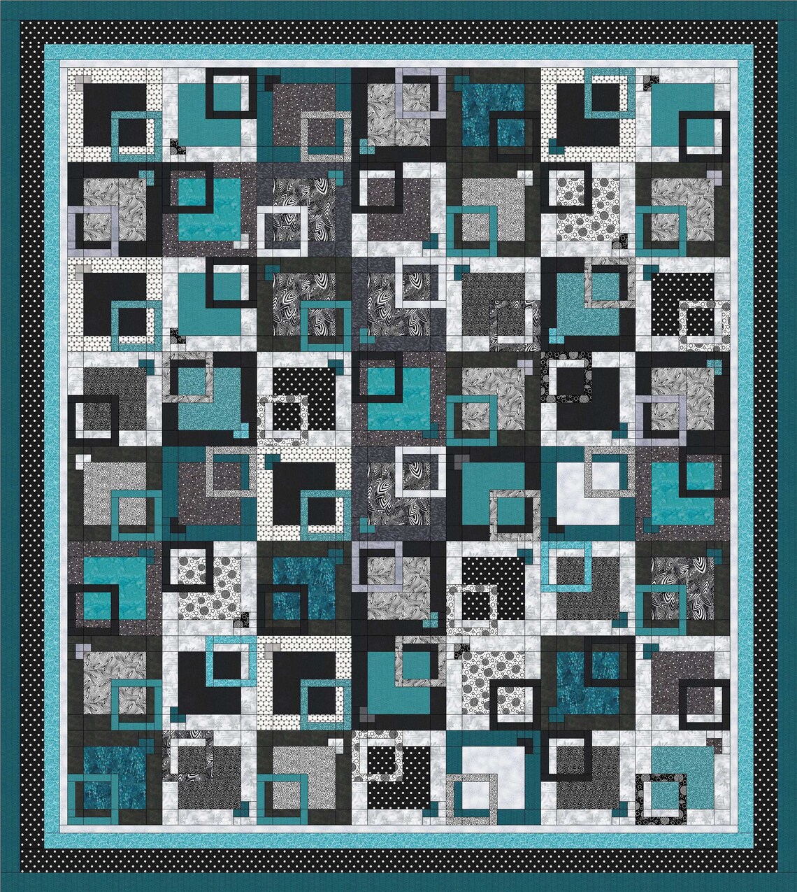 Square Dance Quilt Pattern Pdf 5 Different Sizes Included in - Etsy
