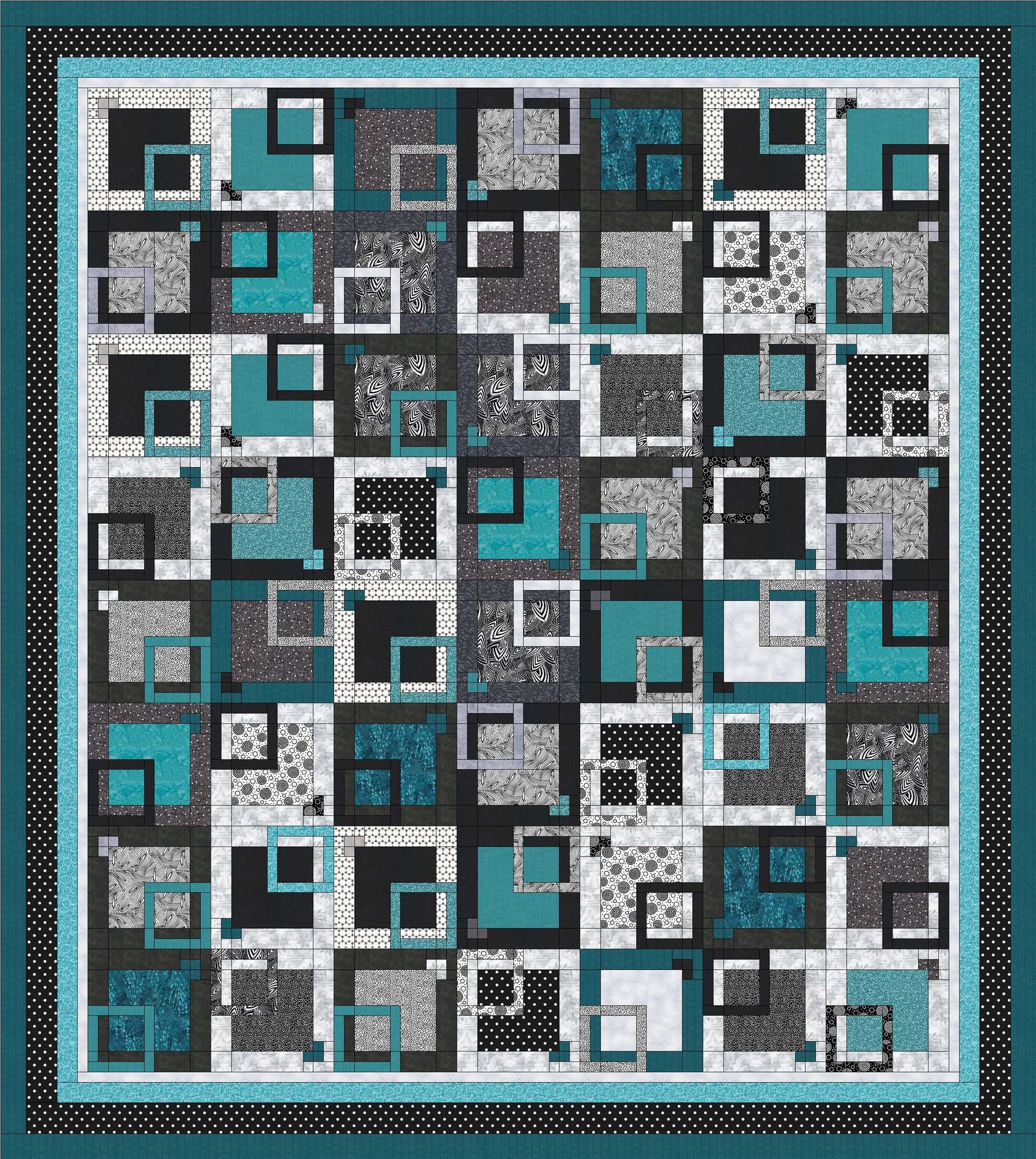 Square Dance Quilt Pattern, Pdf, 5 Different Sizes Included in Pattern ...