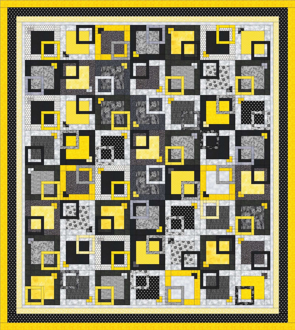 Square Dance Quilt Pattern Pdf 5 Different Sizes Included in - Etsy