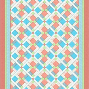 Twin Size Quilt Pattern; Finished Size 74 X 93, Red, Black and White ...