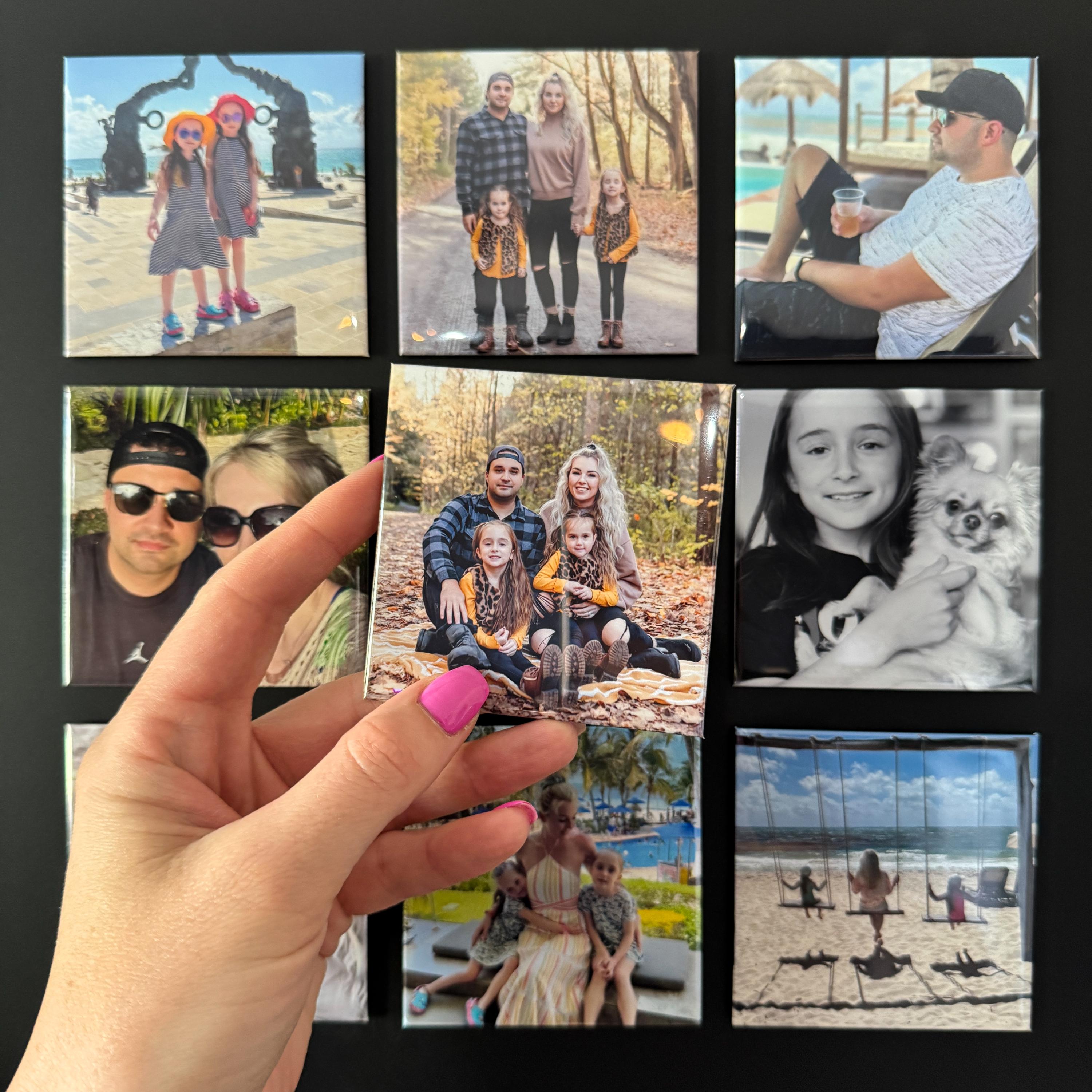 Large 3x3 Photo Magnets - Personalized Magnets - Custom Photo Fridge ...