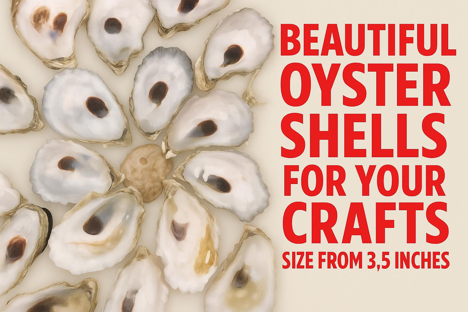Large Oyster Shells for Crafts – 3 Inches and up – Any Quantity ...