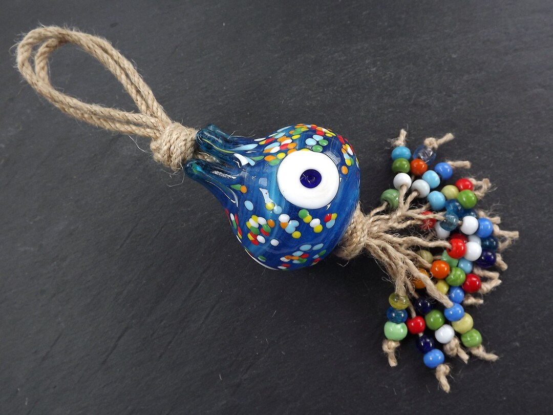 Evil Eye Wall Decor, Evil Eye Wall Hanging, Blue Evil Eye, Pomegranate ...