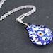 Blue Evil Eye Necklace, Protective Turkish Nazar Amulet Talisman, Good ...