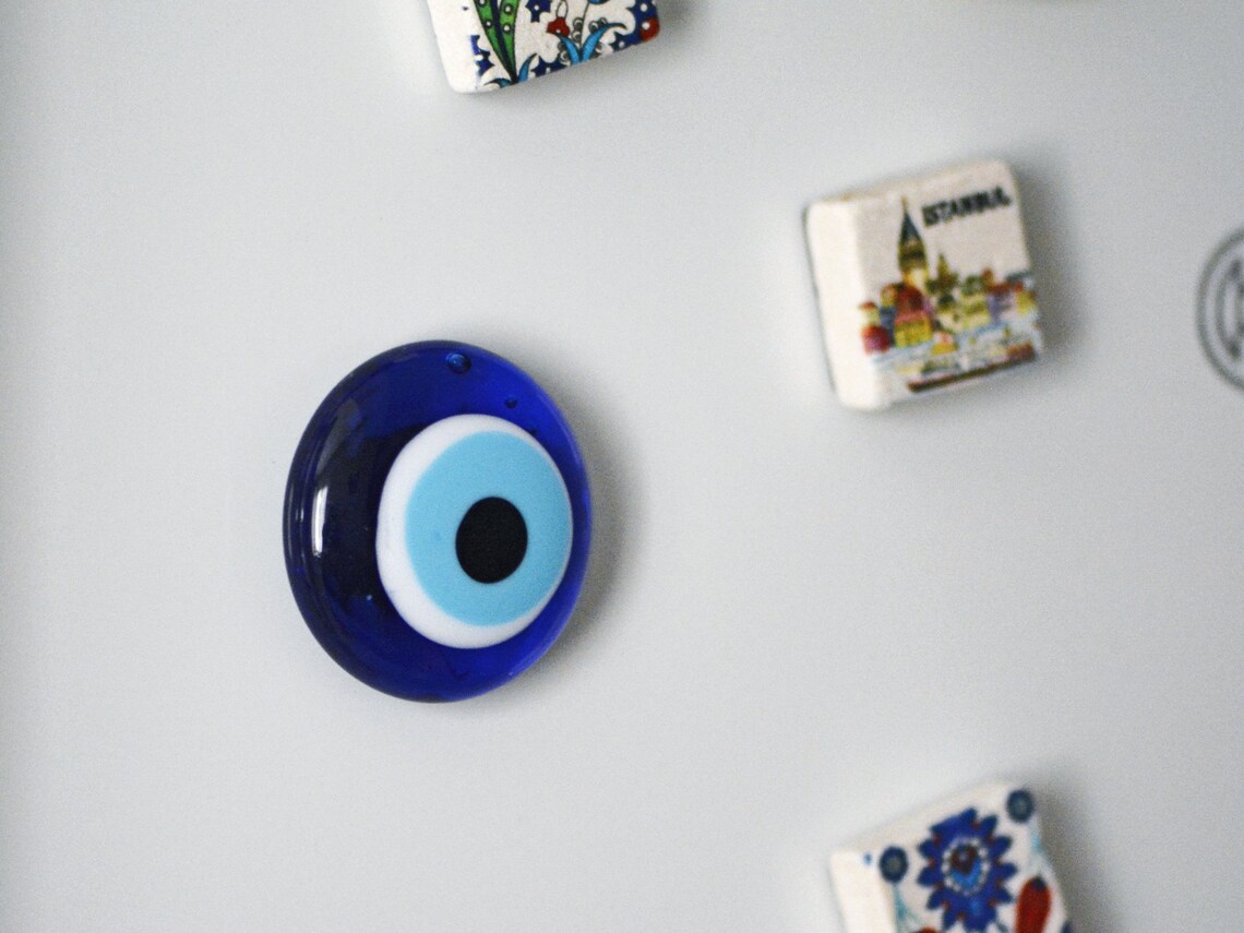 Evil Eye Fridge Magnet Gift Blue Evil Eye Amulet Charm | Etsy