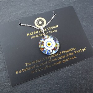 Colorful Evil Eye Necklace, Protective Turkish Nazar Amulet Talisman ...