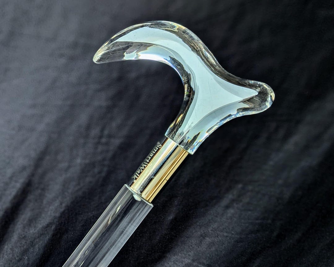Invisible Acrylic Walking Cane: Customizable, Handcrafted Fashion ...