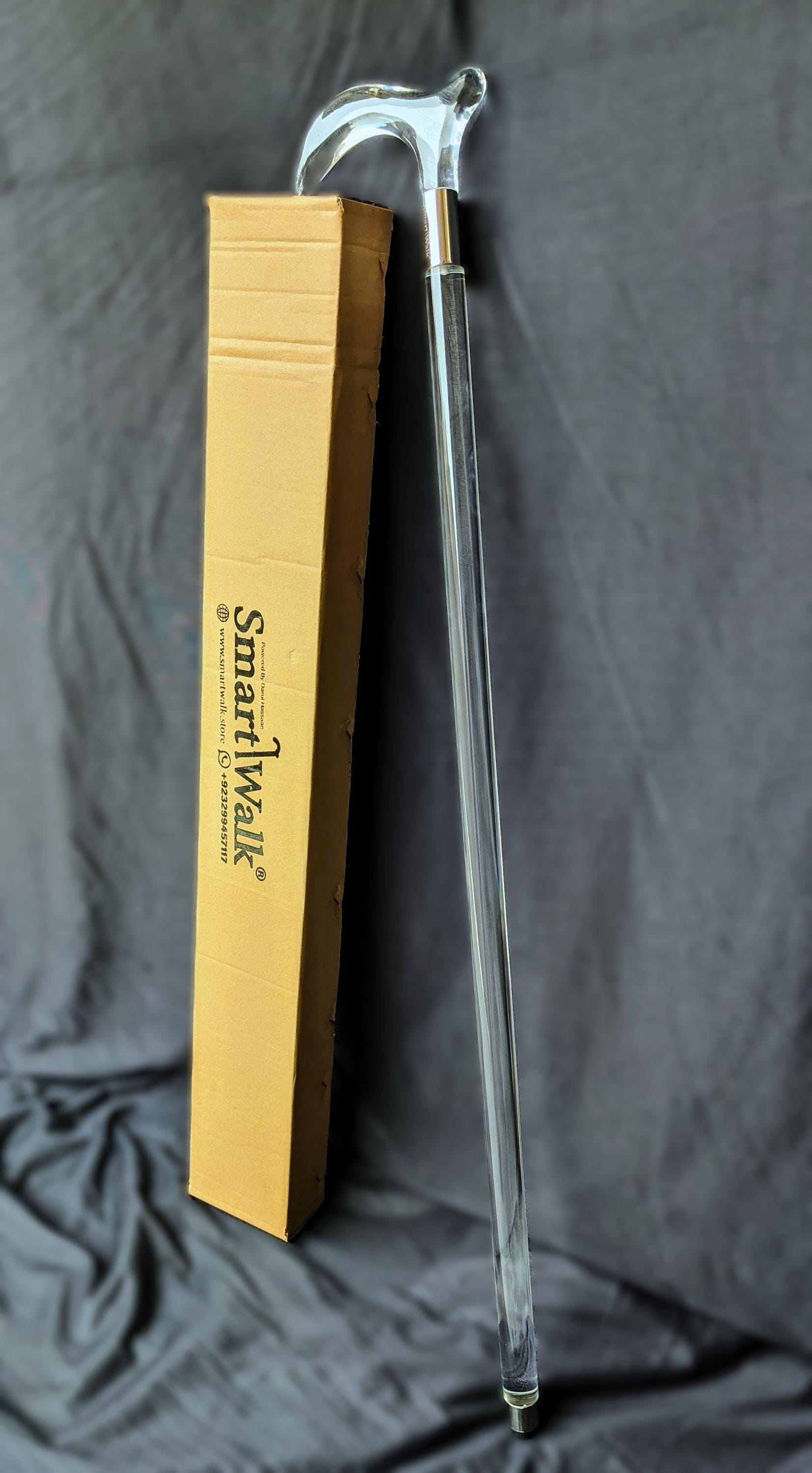 Invisible Acrylic Walking Cane: Customizable, Handcrafted Fashion ...