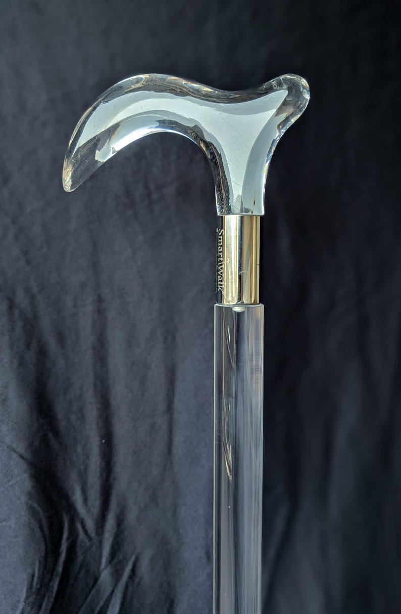 Invisible Acrylic Walking Cane: Customizable, Handcrafted Fashion ...