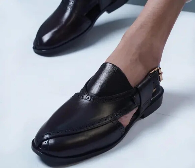 Handmade Peshawari Chappal for Men, Genuine Leather Sandals ...