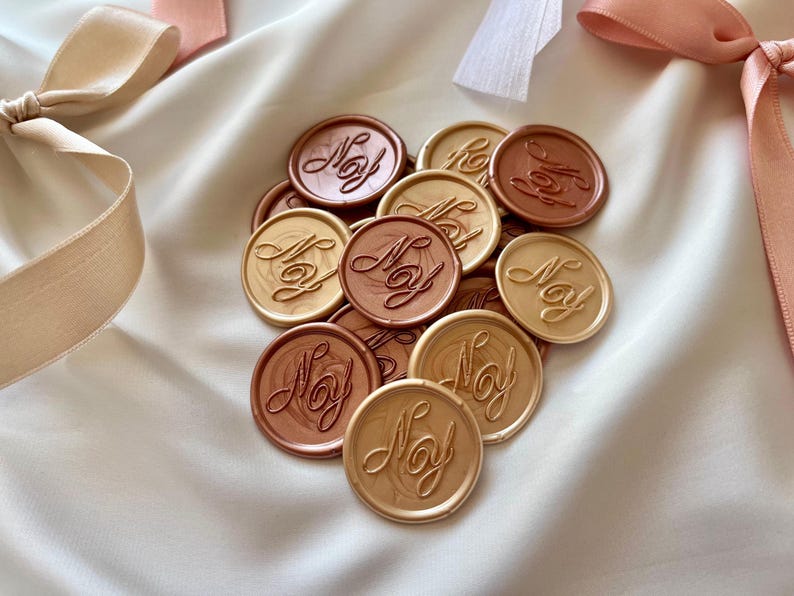 Custom Logo Wax Seal Stickers: Personalized Wedding Invitation Seals - Etsy