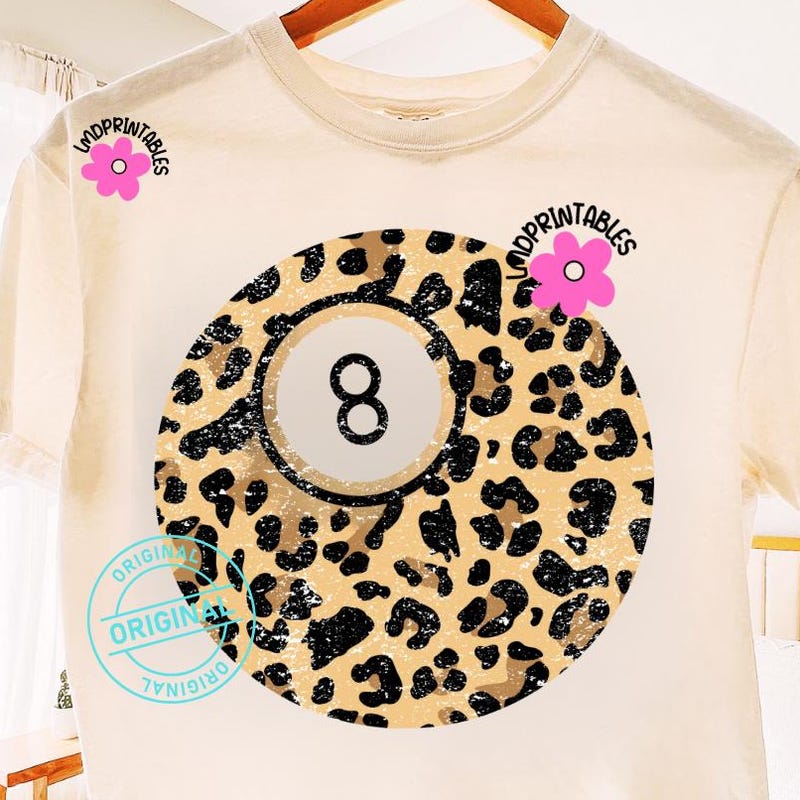 Cheetah 8 Ball - Etsy