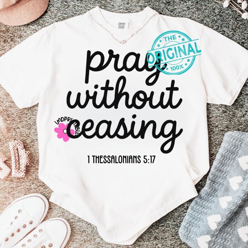 Christian PNG, Pray Without Ceasing Png, Christian Sublimation Bundle ...