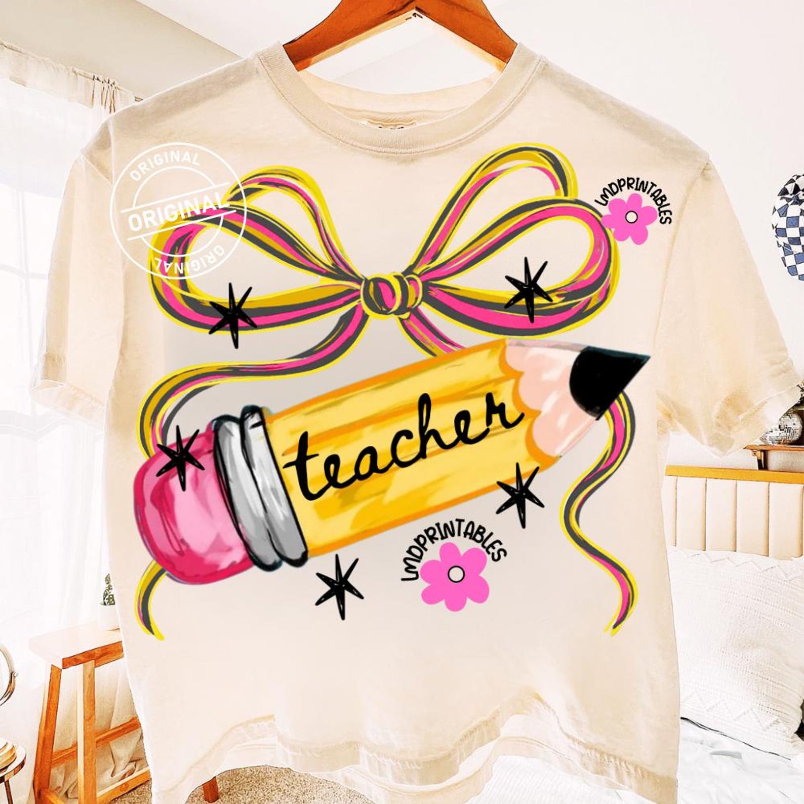 Preppy Teacher PNG Back to School Png, Coquette Teacher Shirt Png ...