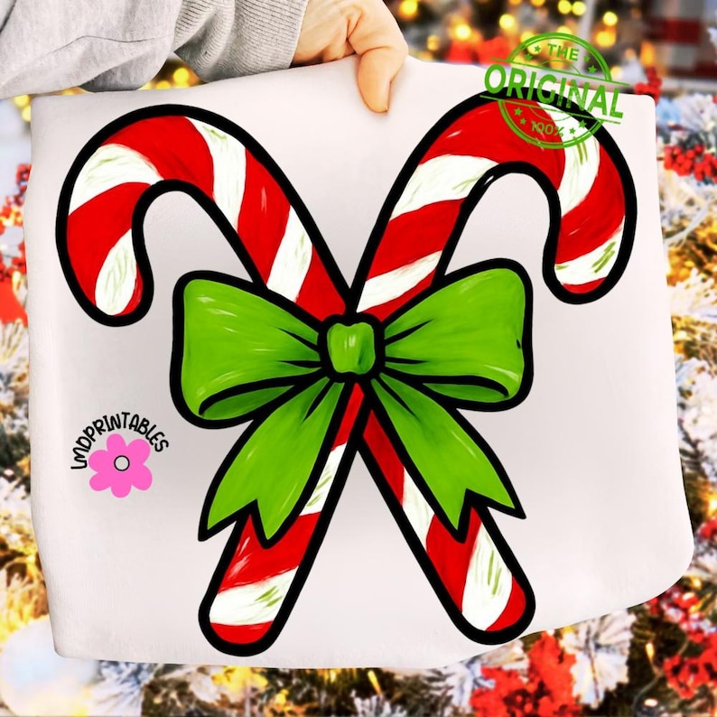 Coquette Candy Canes Png, Merry Png, Preppy Christmas Png, Christmas ...