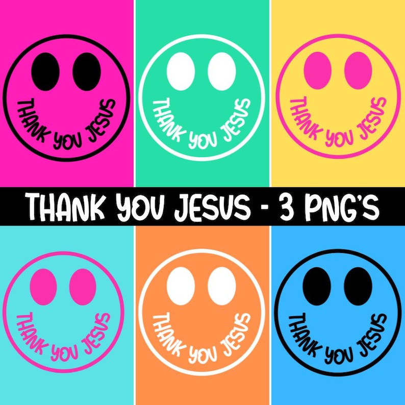 Christian Smiley Bundle Png, Thank You Jesus Png, God Png, Smiley Faith Png, Christian Png ...