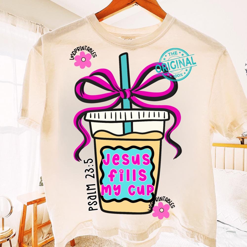 Jesus Fills My Cup Christian Png, Bible Verse Png, Scripture Png ...