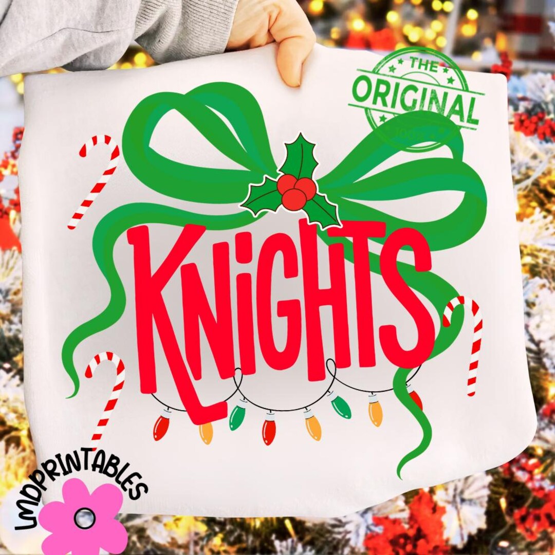 Christmas Knights PNG, High School Knights Christmas Png, Knights Shirt ...